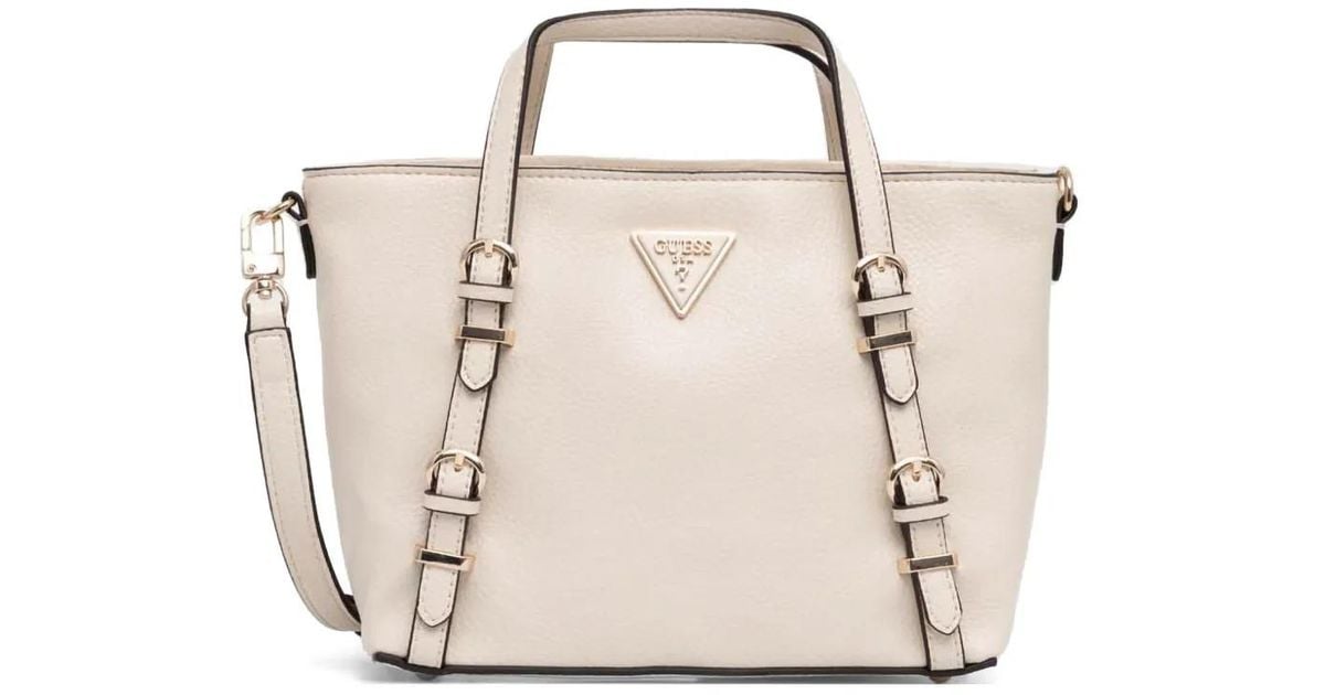 Guess Levia Bag in Natural | Lyst