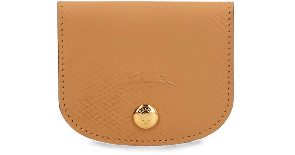 Longchamp Épure Leather Card Holder in Brown | Lyst UK