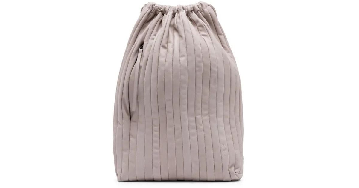 Marsèll Arriccia Leather Backpack in Grey | Lyst UK