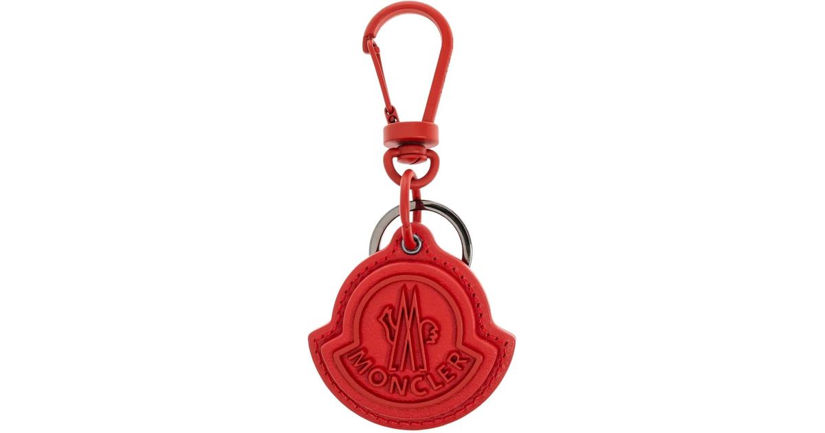 Moncler Keychain in Red for Men | Lyst