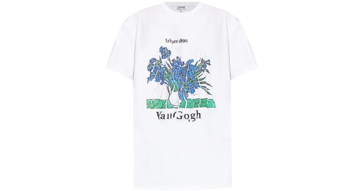 Loewe Graphic-Print T-Shirt in Blue | Lyst