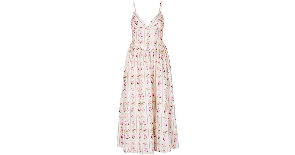 Nicholas Becker Midi Dress in Pink | Lyst UK