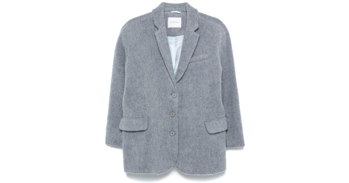 American Vintage Roly Blazer in Gray | Lyst