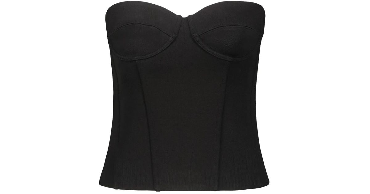Wardrobe NYC Zip-Fastening Corset in Black | Lyst UK