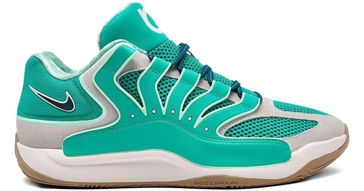 Nike Kd18 Wanda Low-Top Sneakers in Green for Men | Lyst