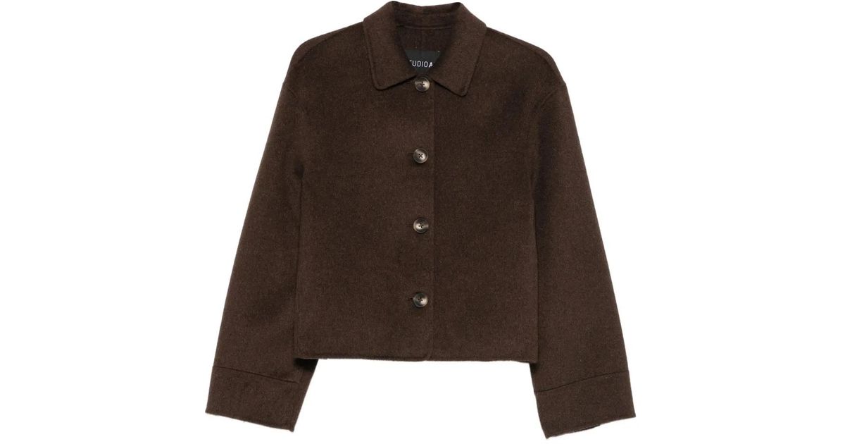 STUDIO AR Nicolina Jacket in Brown | Lyst UK