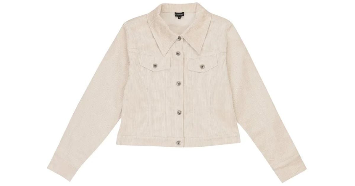 CALLIPYGIAN Corduroy Jacket in White | Lyst