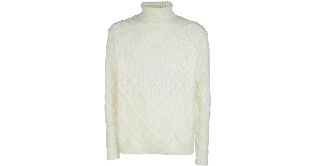 Daniele Fiesoli Roll-Neck Jumper in White for Men | Lyst UK