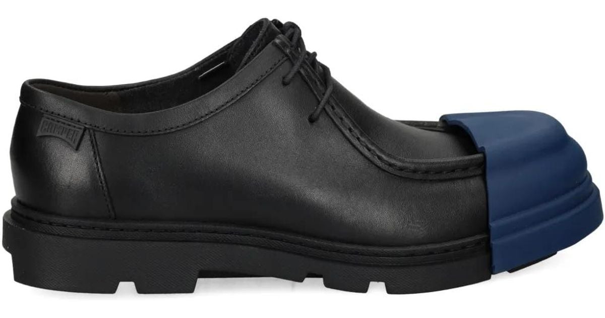 Camper Junction Leather Rubber-Toe Cap Shoes in Black for Men | Lyst