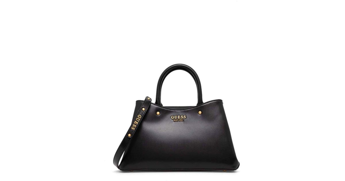 Guess Logo-Lettering Tote Bag in Black | Lyst