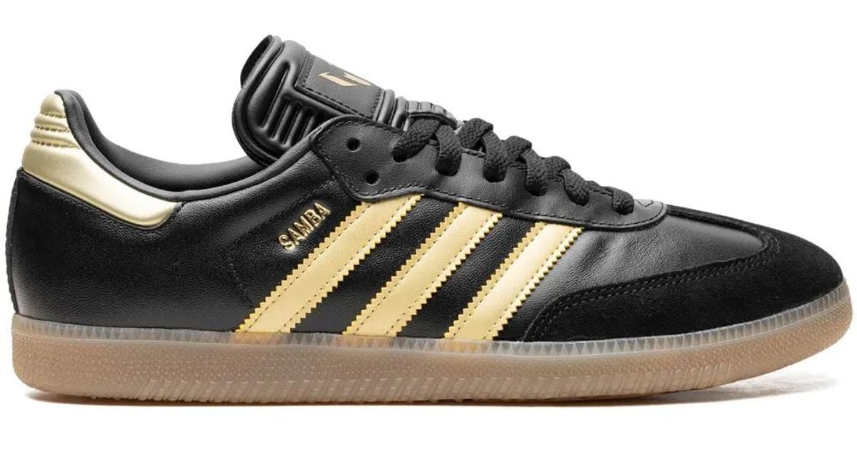 adidas Signature Samba Suede Leather Sneakers in Black for Men | Lyst