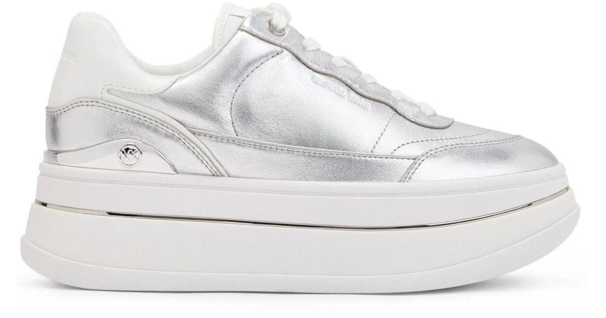 Michael Kors Hayes Monogram-pattern Sneakers in White | Lyst