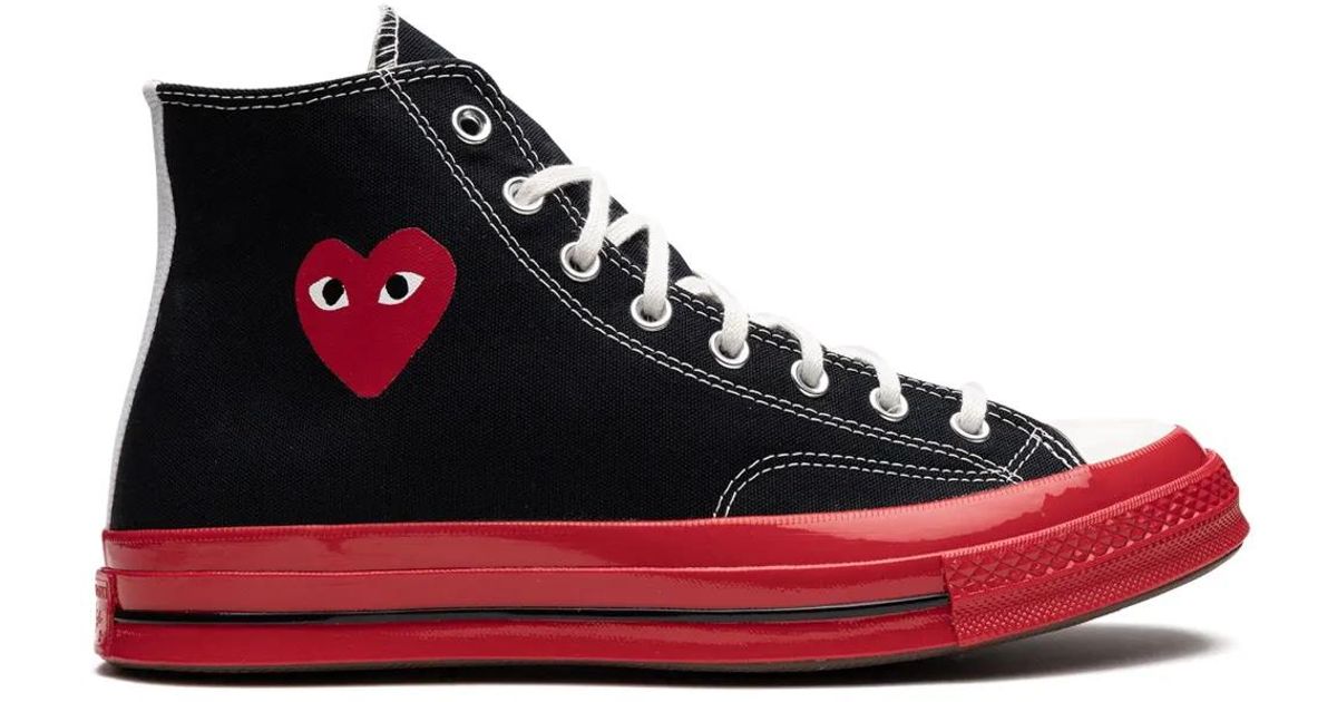 Converse Cdg X Chuck Taylor 70 Hi Sneakers in Red for Men | Lyst