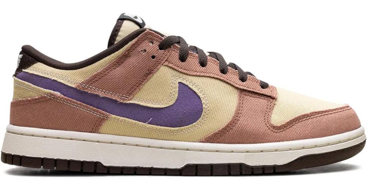Nike Dunk Low "Denim/Dusted Clay" Sneakers in Brown | Lyst