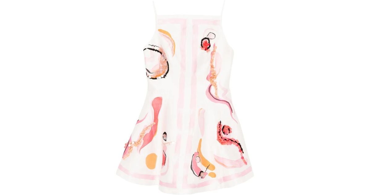 Acler Pennick Dress in Pink | Lyst