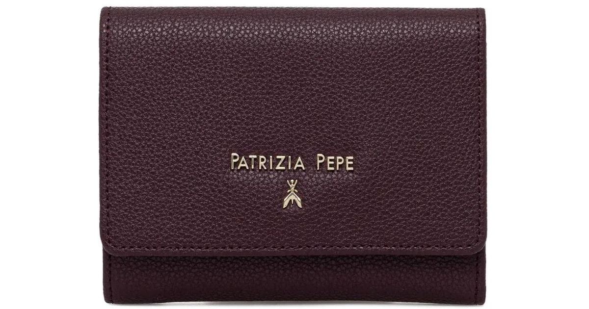 Patrizia Pepe Logo-Lettering Wallet in Purple | Lyst UK