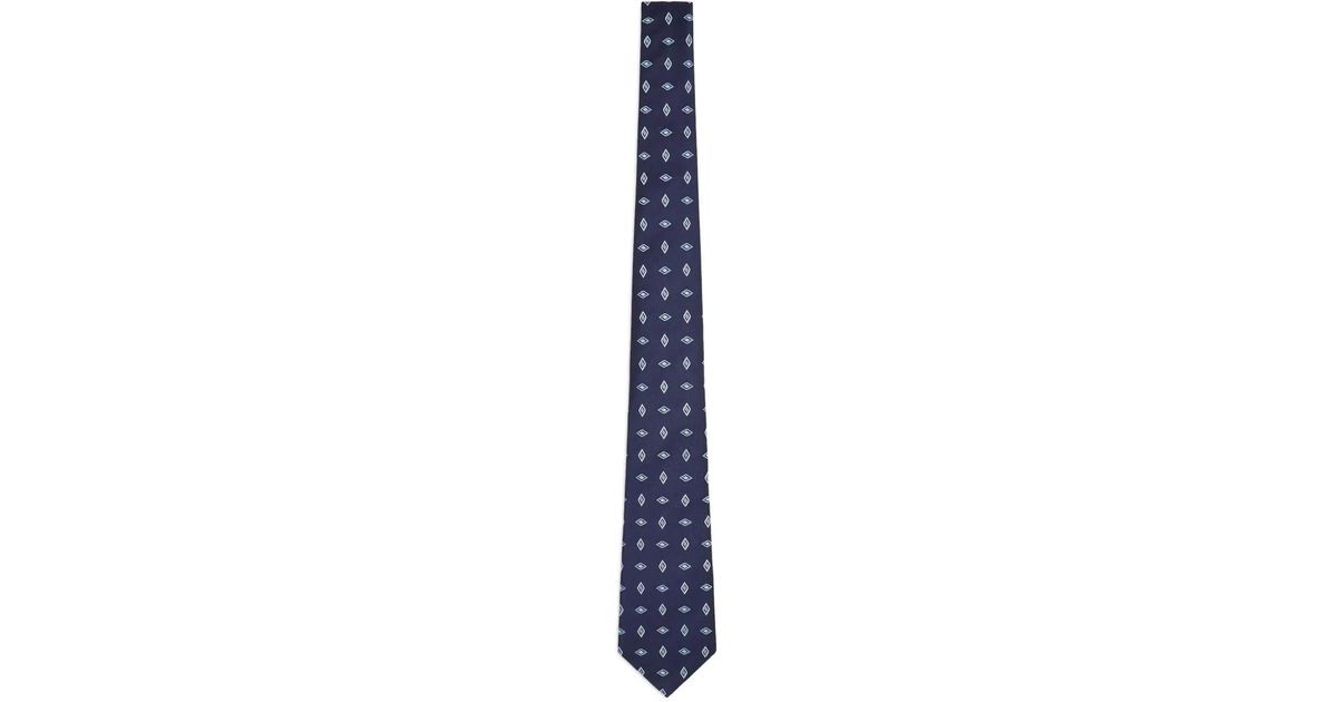 Giorgio Armani Geometric-Pattern Silk Tie in Blue for Men | Lyst UK