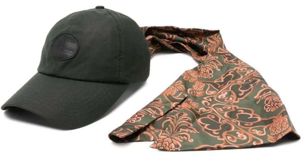 Barbour Logo-Patch Printed Cap in Black | Lyst UK