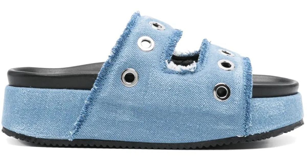 Inuikii Denim Slides in Blue | Lyst