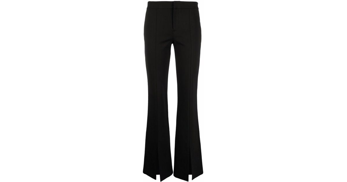 Alice Olivia Walker Flared Tailored Trousers In Black Lyst
