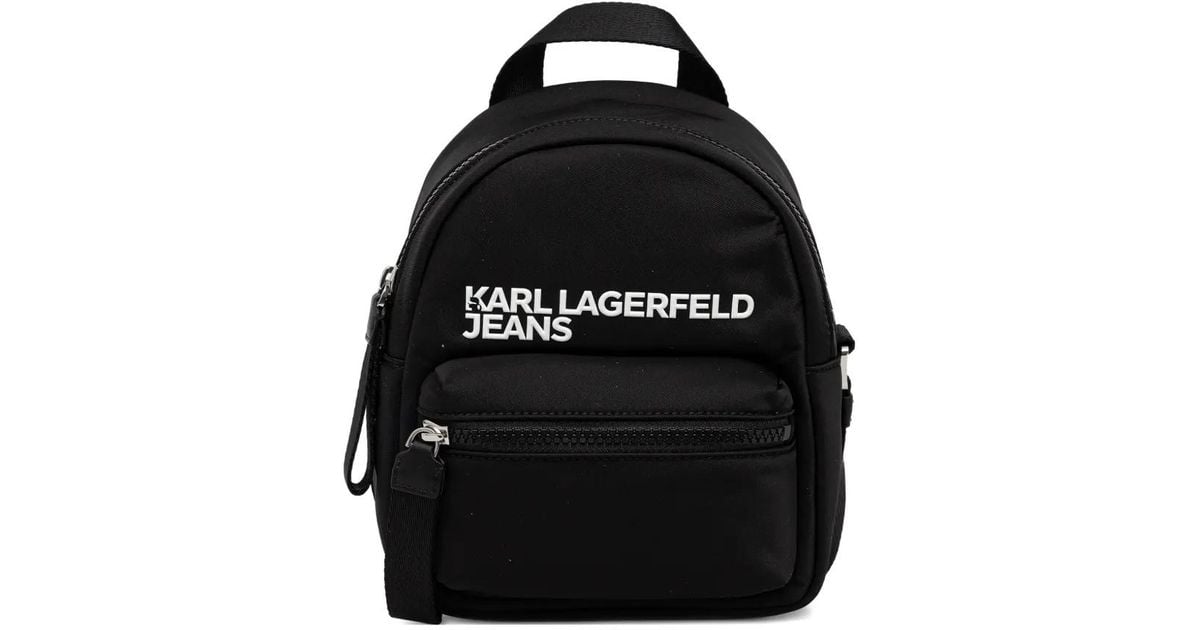 Karl Lagerfeld Logo-Embroidered Belt Bag in Black | Lyst UK