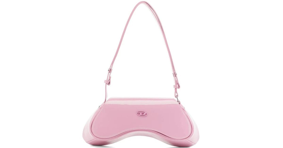 DIESEL Play-Glossy Shoulder Bag in Pink | Lyst UK