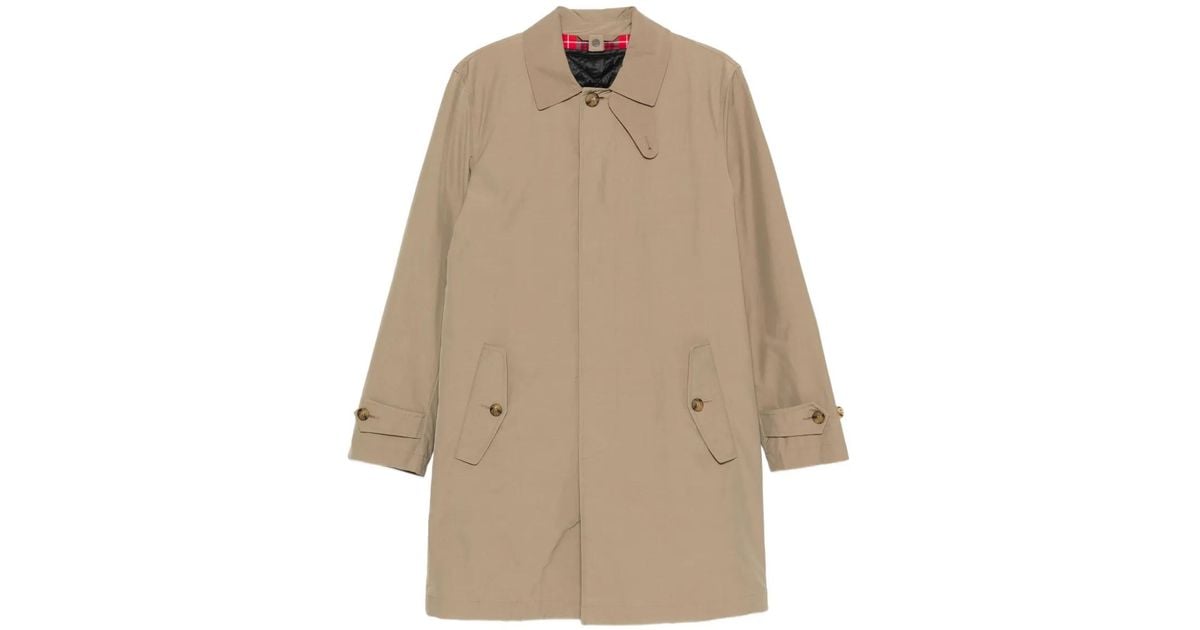 Baracuta G10 Detachable Trench Coat With Wind Flap in Natural for Men ...