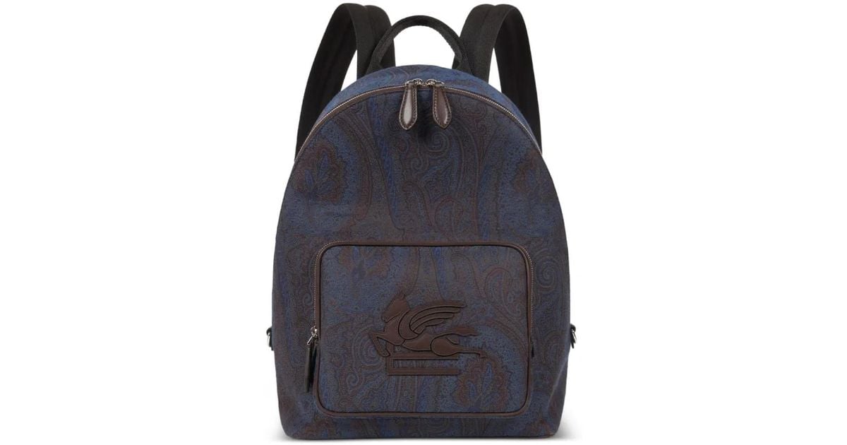 Etro Essential Paisley-Pattern Backpack in Blue for Men | Lyst UK