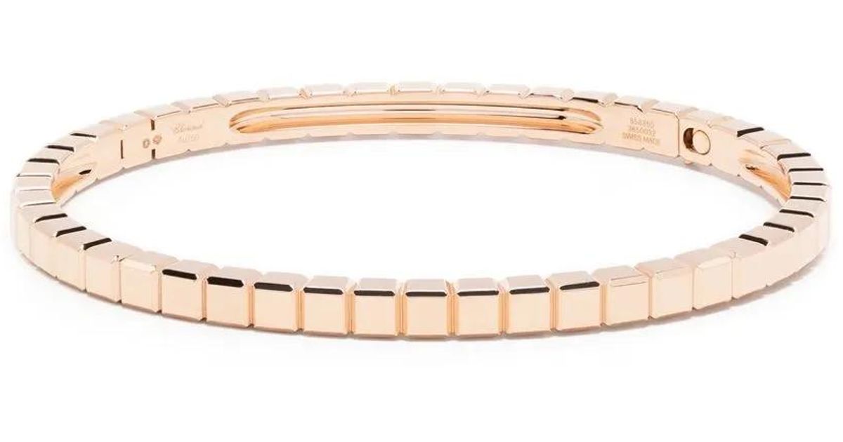 Chopard 18Kt Rose Large Ice Cube Bangle in Natural | Lyst UK