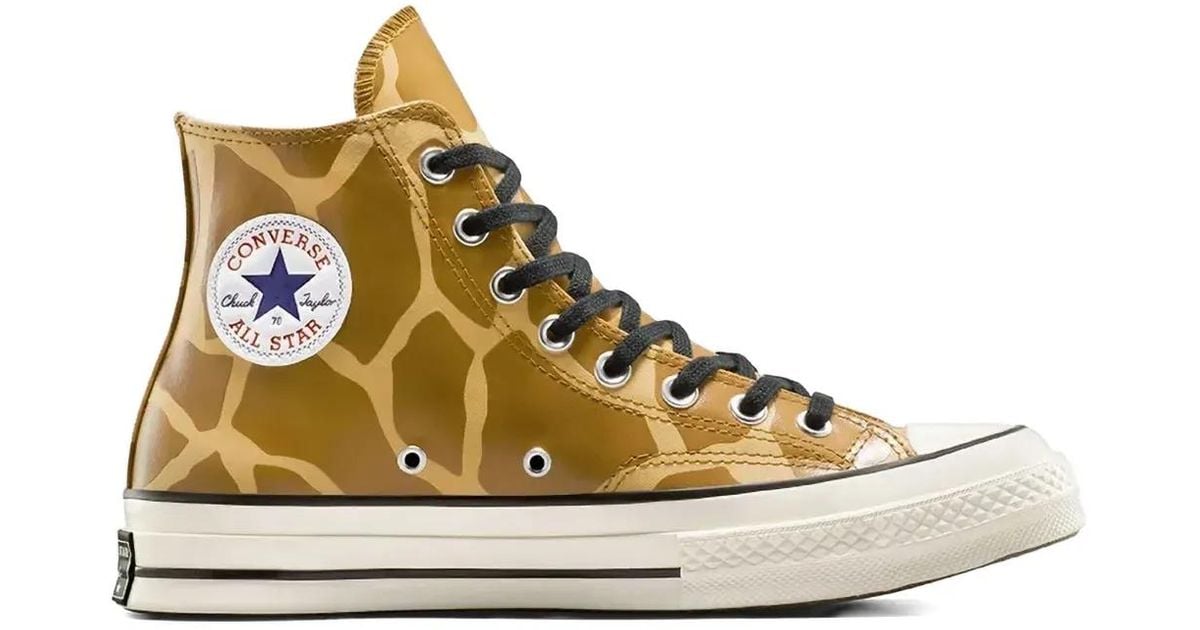 Converse Chuck 70 Giraffe-Print Sneakers in Natural | Lyst