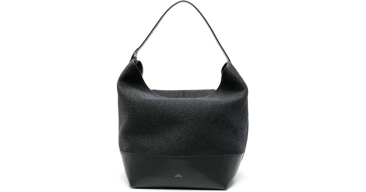 TOTEME Belted Doublé Tote Bag in Black | Lyst UK