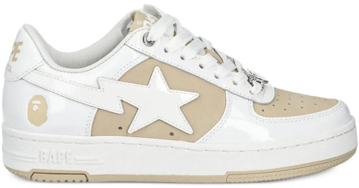 A Bathing Ape Bape Sta #6 L Logo Sneakers in White | Lyst UK