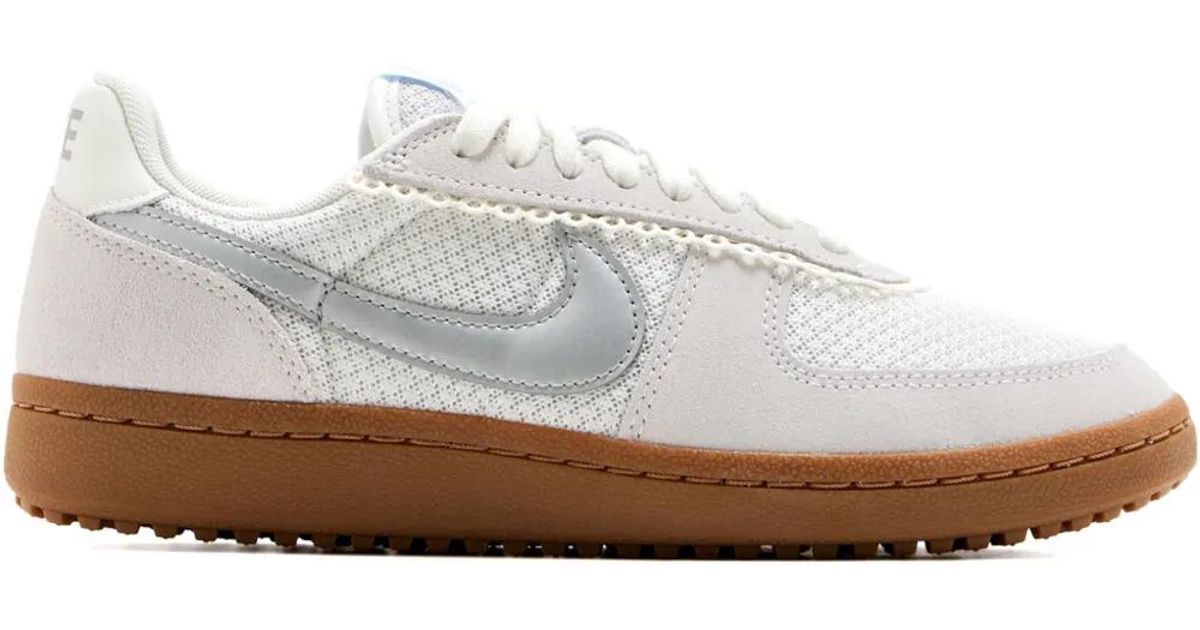 Nike Textured Swoosh Trainers in White | Lyst UK