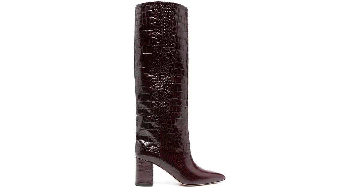 Paris Texas 65Mm Anja Boots in Brown | Lyst