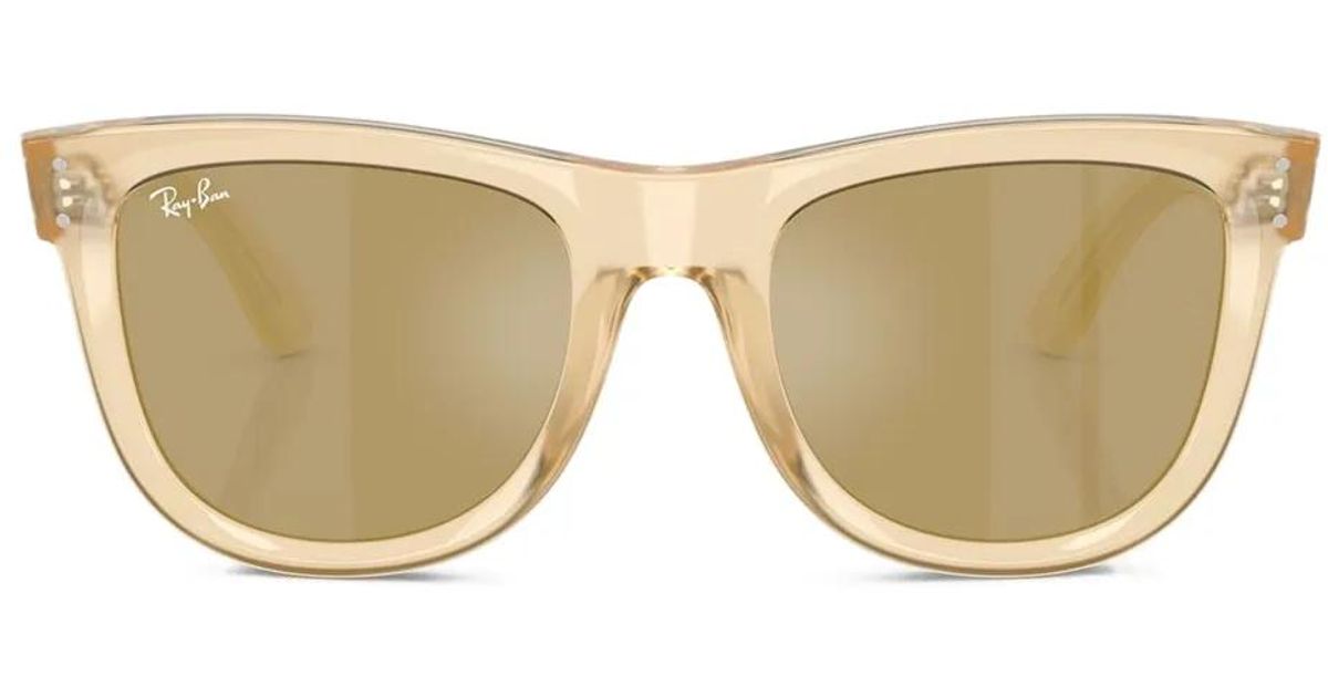 Ray-Ban Wayfarer Reverse Square-Frame Sunglasses in Natural | Lyst UK