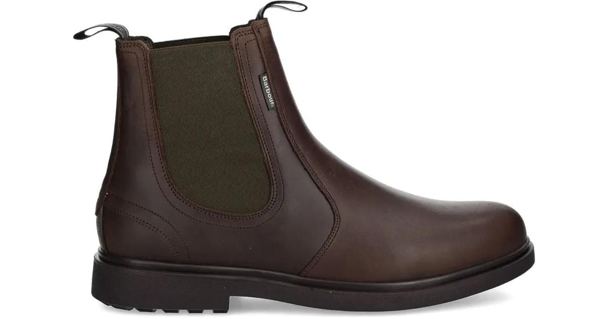 Barbour Hale Chelsea Boots in Brown for Men | Lyst