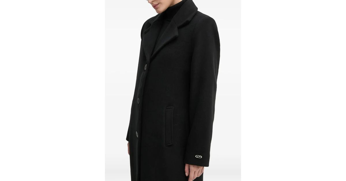 Résumé Button Pocket Coat in Black | Lyst UK