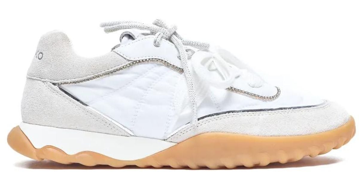 Pinko Round-Toe Sneakers in White | Lyst UK