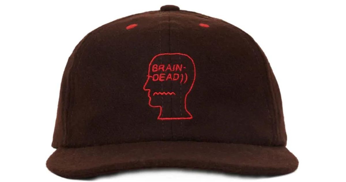 Brain Dead Logohead Six-Panel Baseball Hat in Brown for Men | Lyst UK