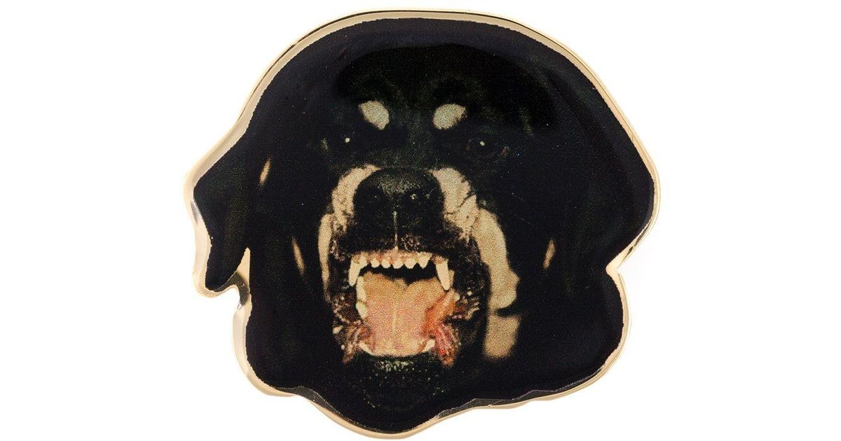 Givenchy Rottweiler Pin in Black | Lyst