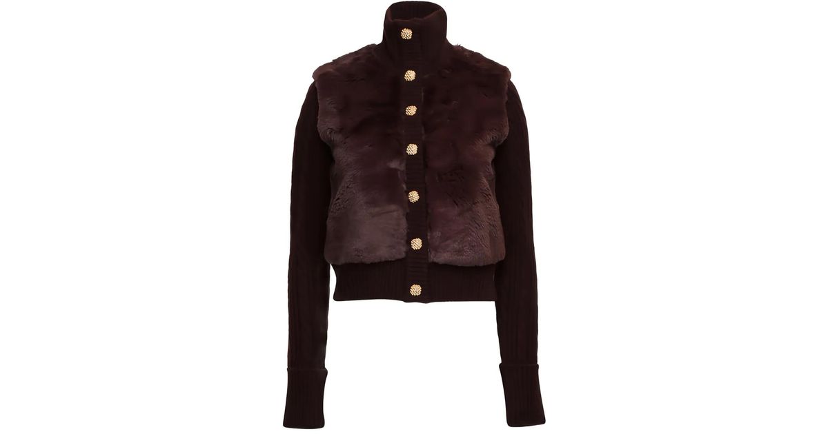 Cara Cara Logan Cable-Knit Cardigan in Red | Lyst