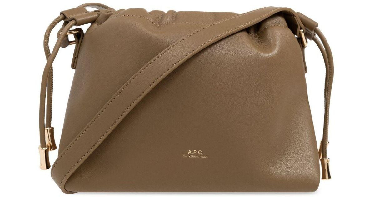 A.P.C. Mini Ninon Cross Body Bag in Brown | Lyst UK