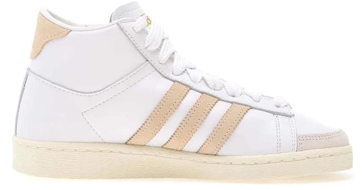 adidas Jabbar Hi Sneakers in White | Lyst UK