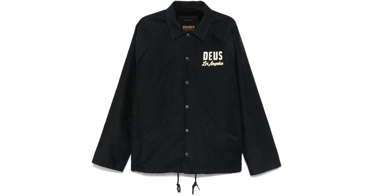 Deus Ex Machina Plymouth Mechanic Jacket in Black for Men | Lyst