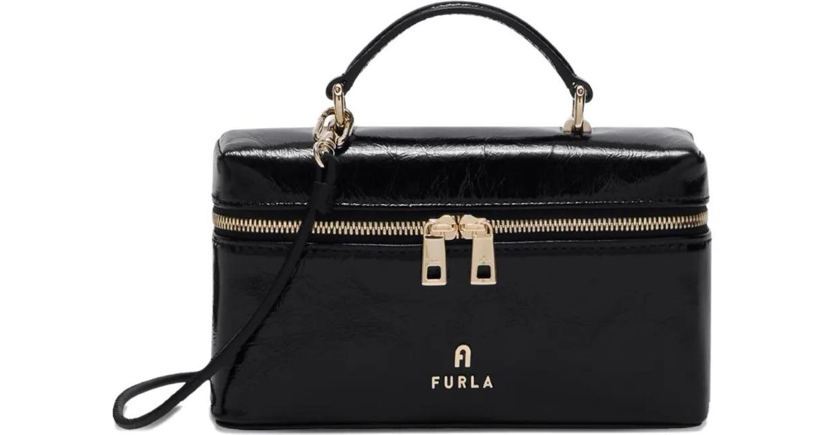 Furla Mini Camelia Tote Bag in Black | Lyst