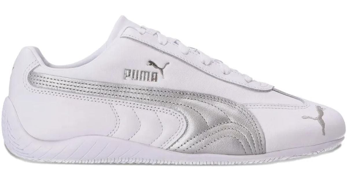 PUMA Speedcat Og Leather Low-Top Sneakers in White | Lyst