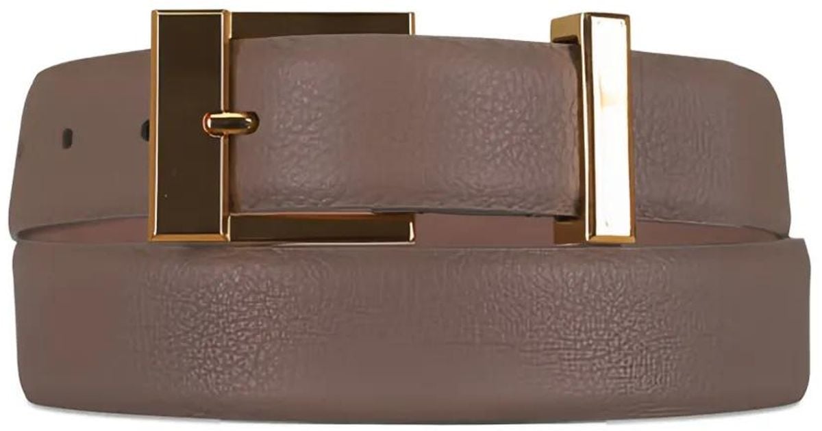 KHAITE Manhattan-Tone Buckle Belt in Brown | Lyst UK