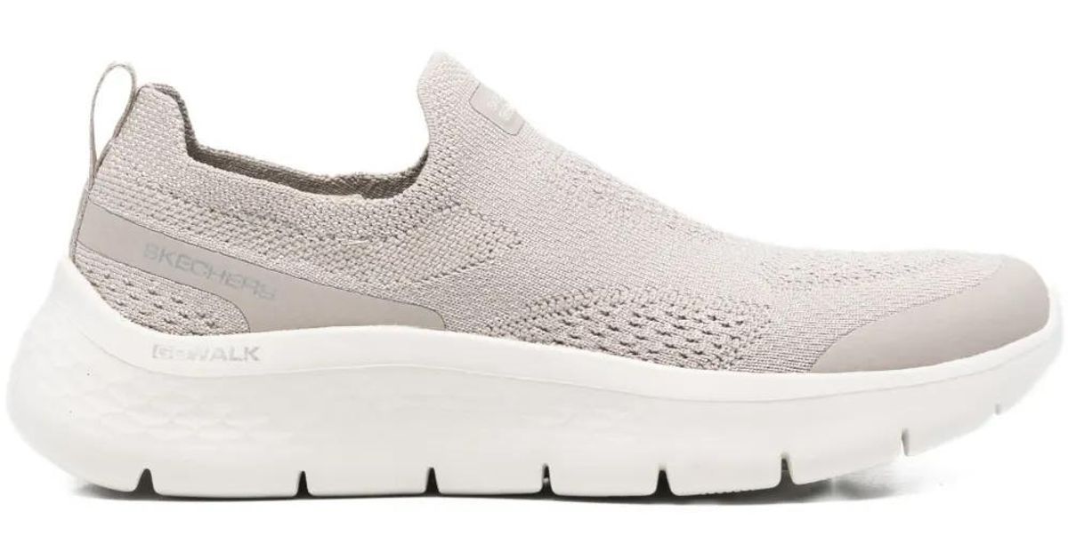 Skechers Go Walk Flex Slip-On Sneakers in White | Lyst UK