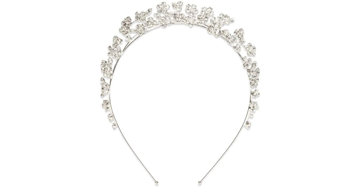 Jennifer Behr Zarina Tiara in White | Lyst