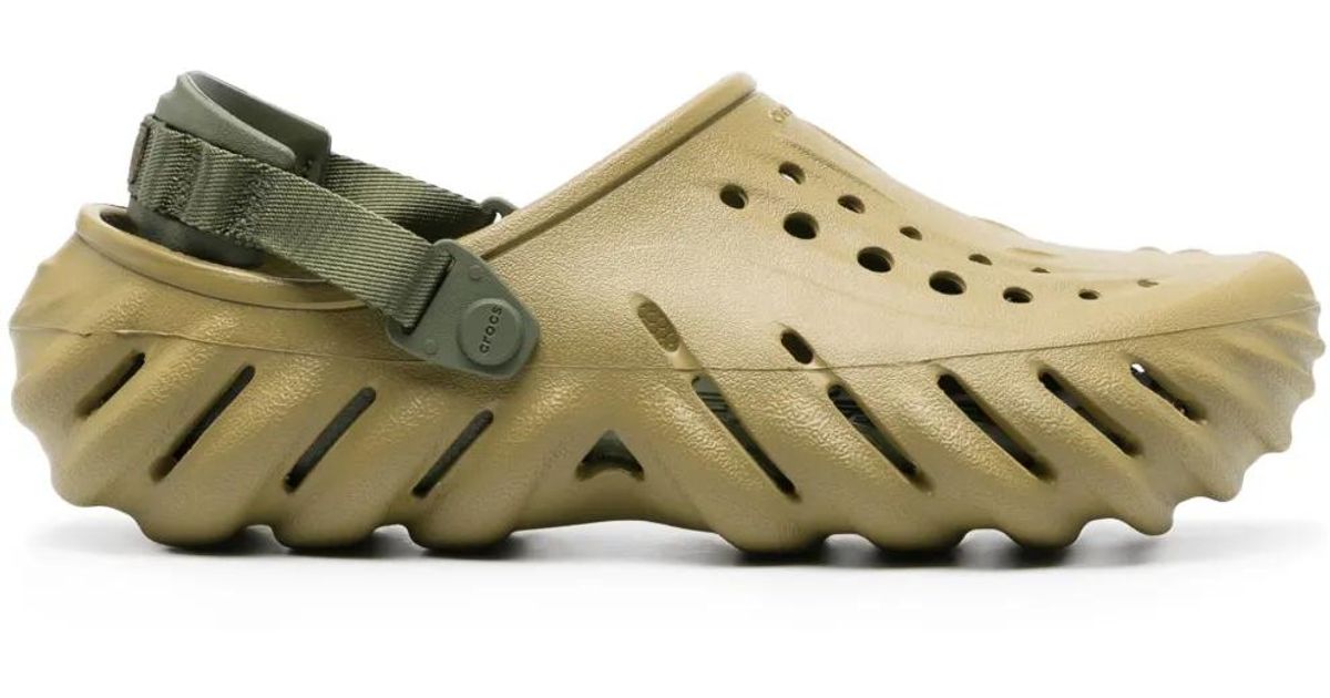 Crocs™ Echo Perforated Clogs in Green for Men | Lyst